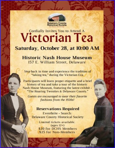 Victorian Tea at Historic Nash House | Delaware County Historical Society